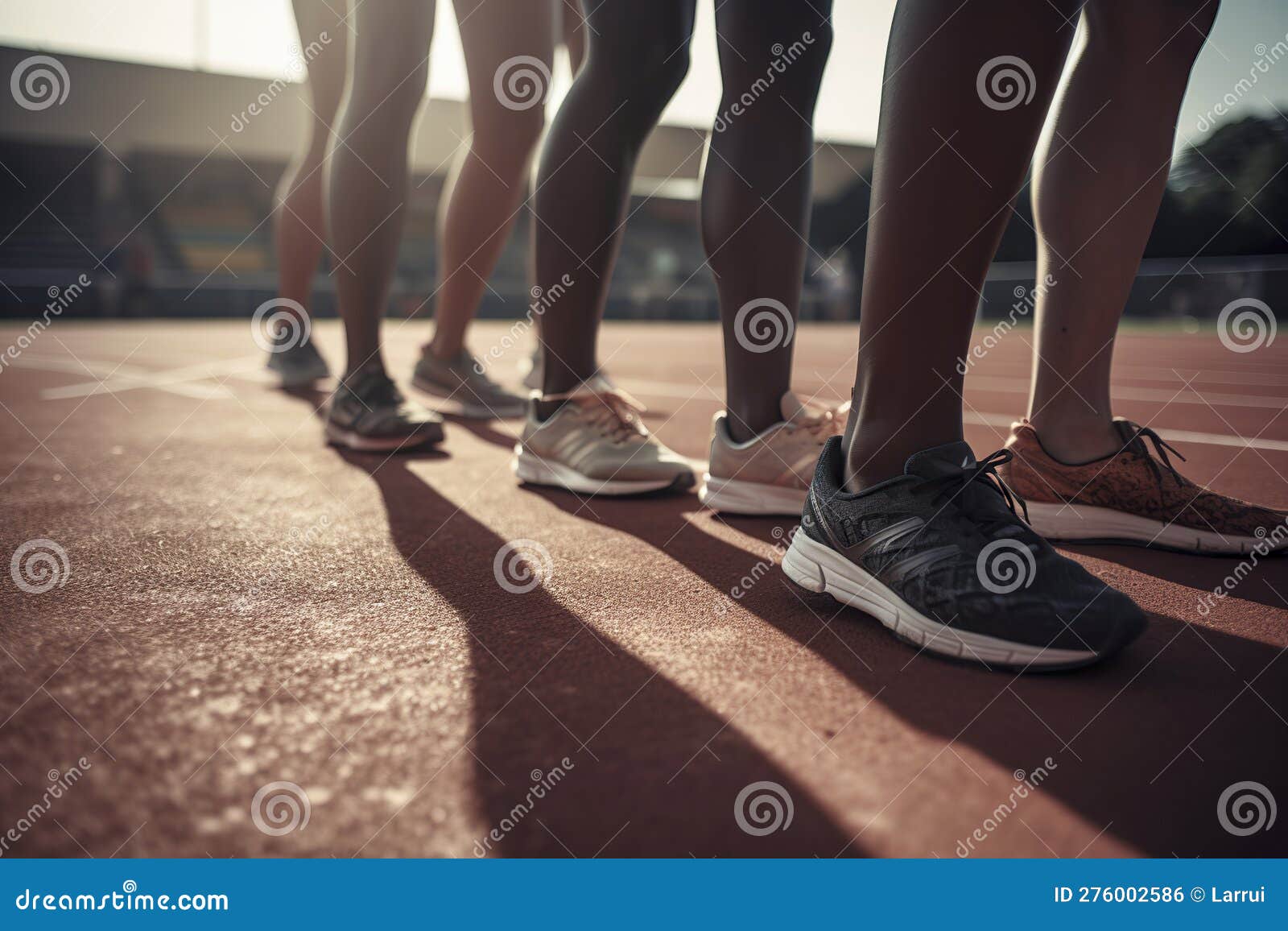 Chasing Victory: Athletes Pushing Their Limits in a Competitive Track ...