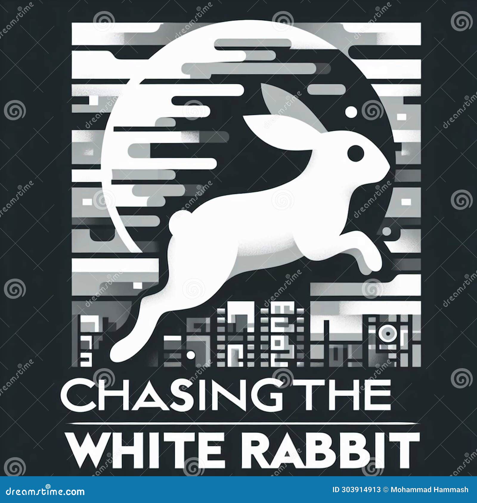 The Fox Is Chasing A Rabbit In An African Savanna Vector Illustration ...