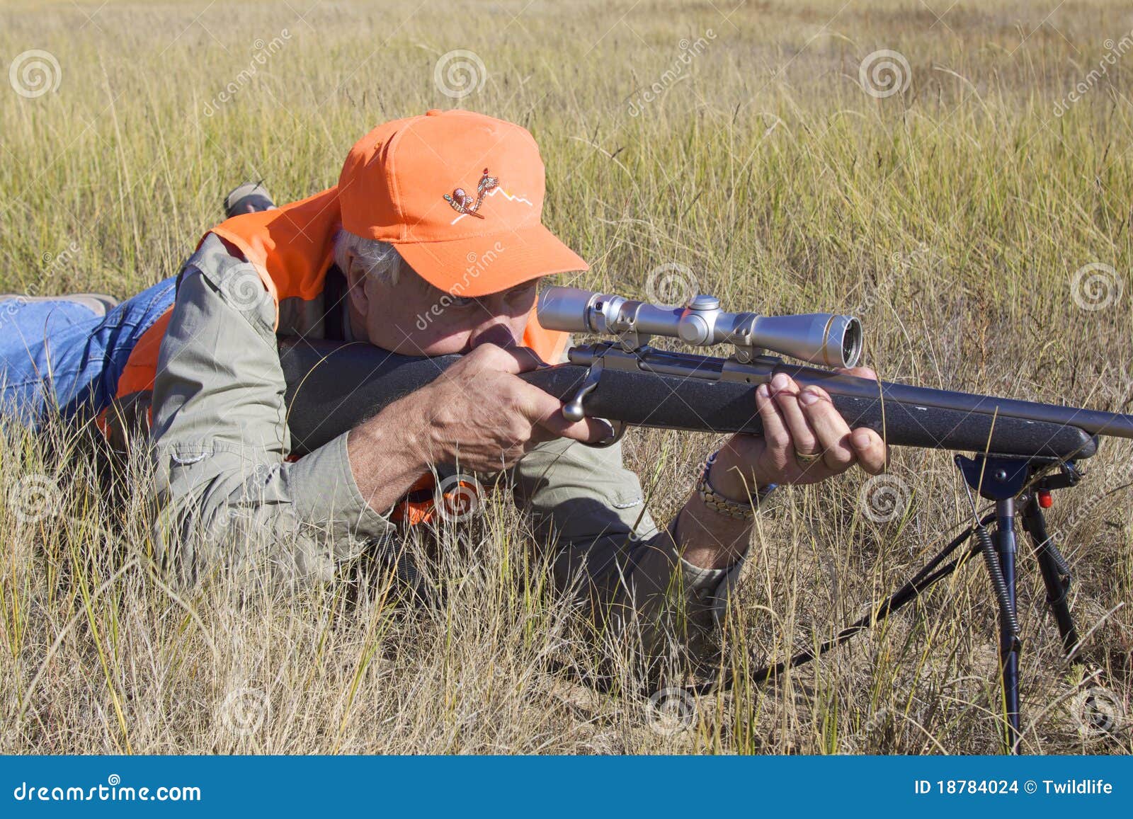 Chasseur En Position Sujette De Tir Photo stock - Image du chasse ...