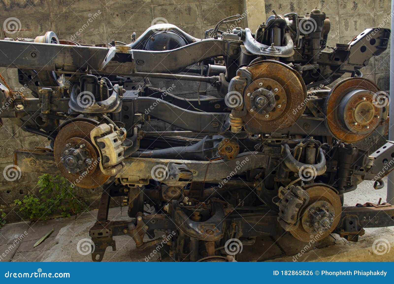 Chassis car stock photo. Image of axle, auto, assembler - 182865826