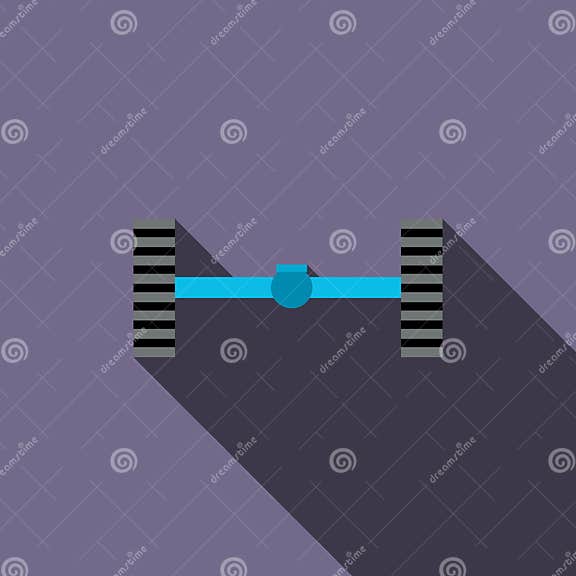 Chassis Car Icon in Flat Style Stock Vector - Illustration of assembled ...