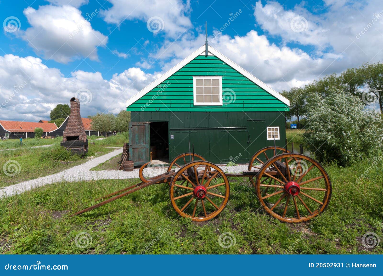 Chassis of a carriage stock image. Image of wood, house - 20502931