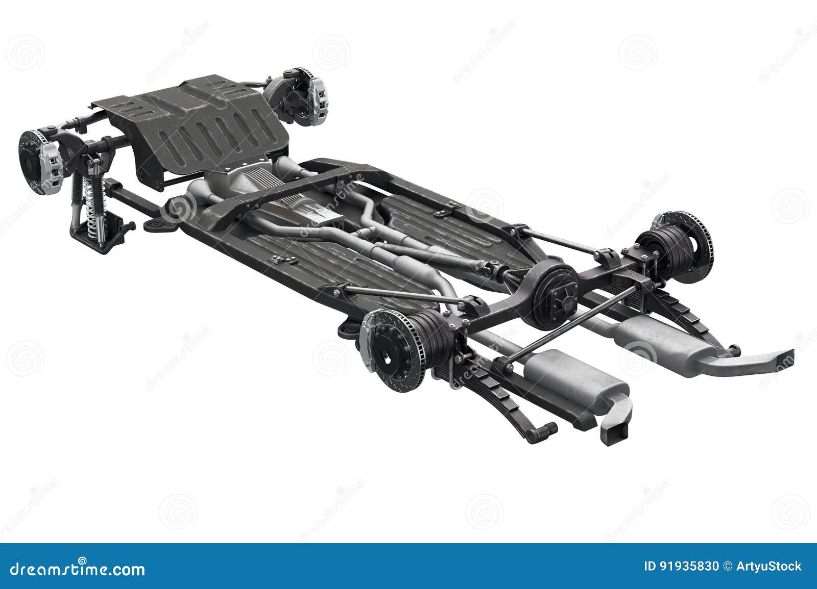 Car Underbody Chassis, Close View Stock Photo | CartoonDealer.com #91935792