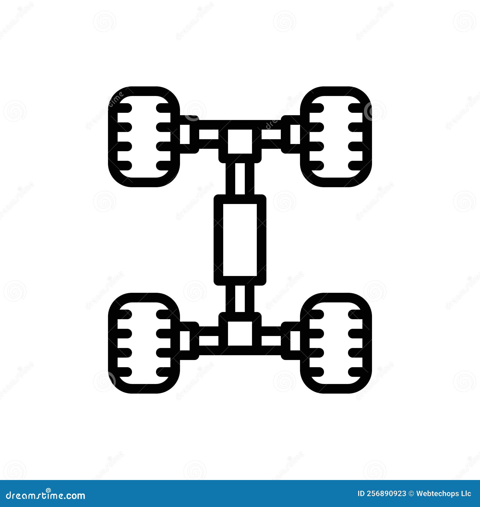 Undercarriage Icon. Linear Vector Illustration From Car Wash Collection. Outline Undercarriage ...