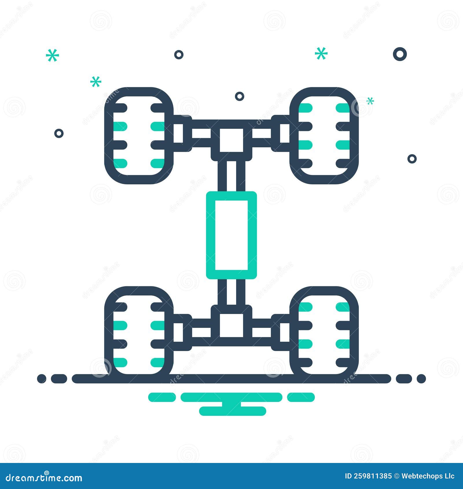 Undercarriage Icon. Linear Vector Illustration From Car Wash Collection ...