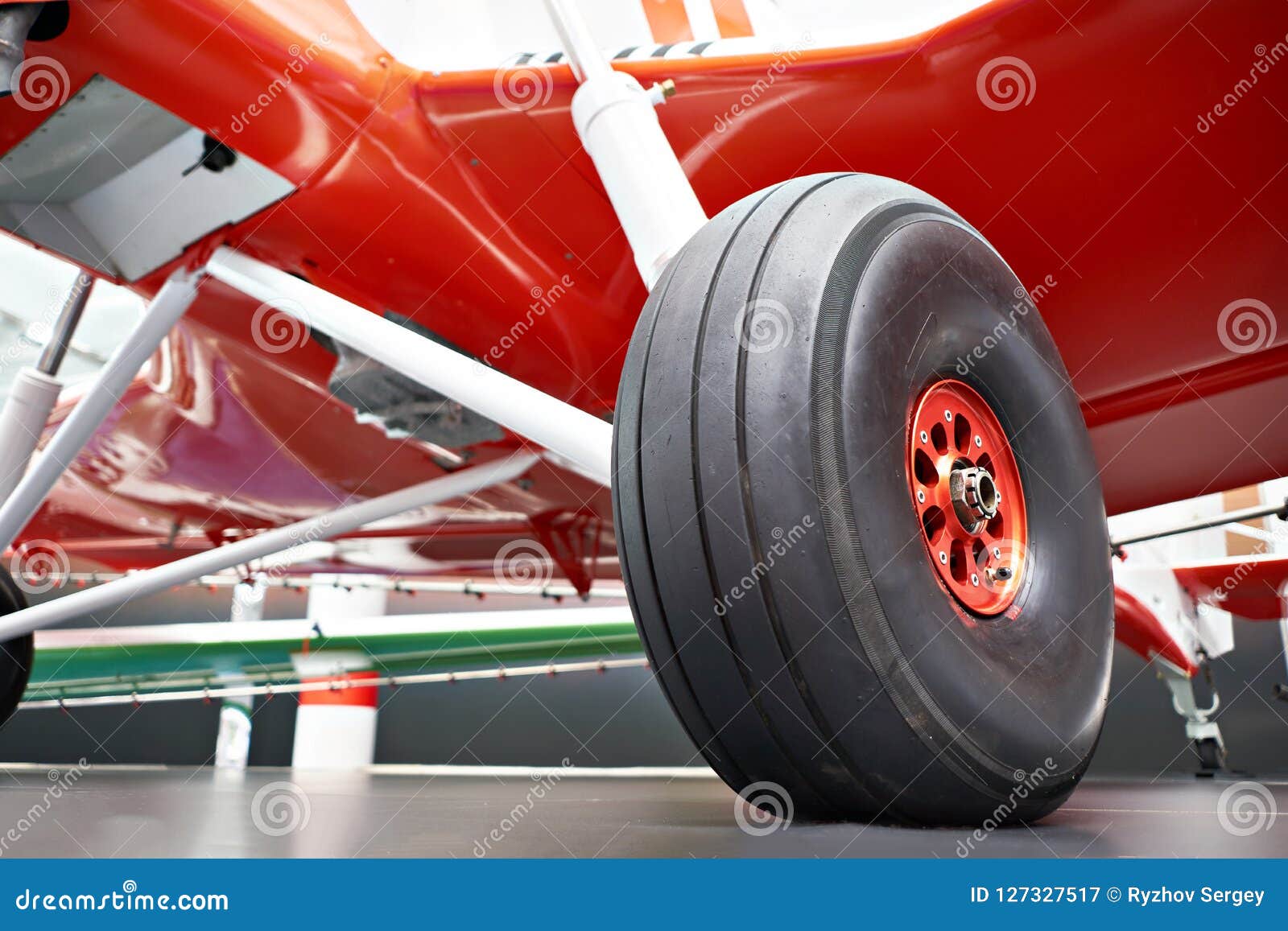 Chassis of light plane stock image. Image of plane, aviation - 127327517