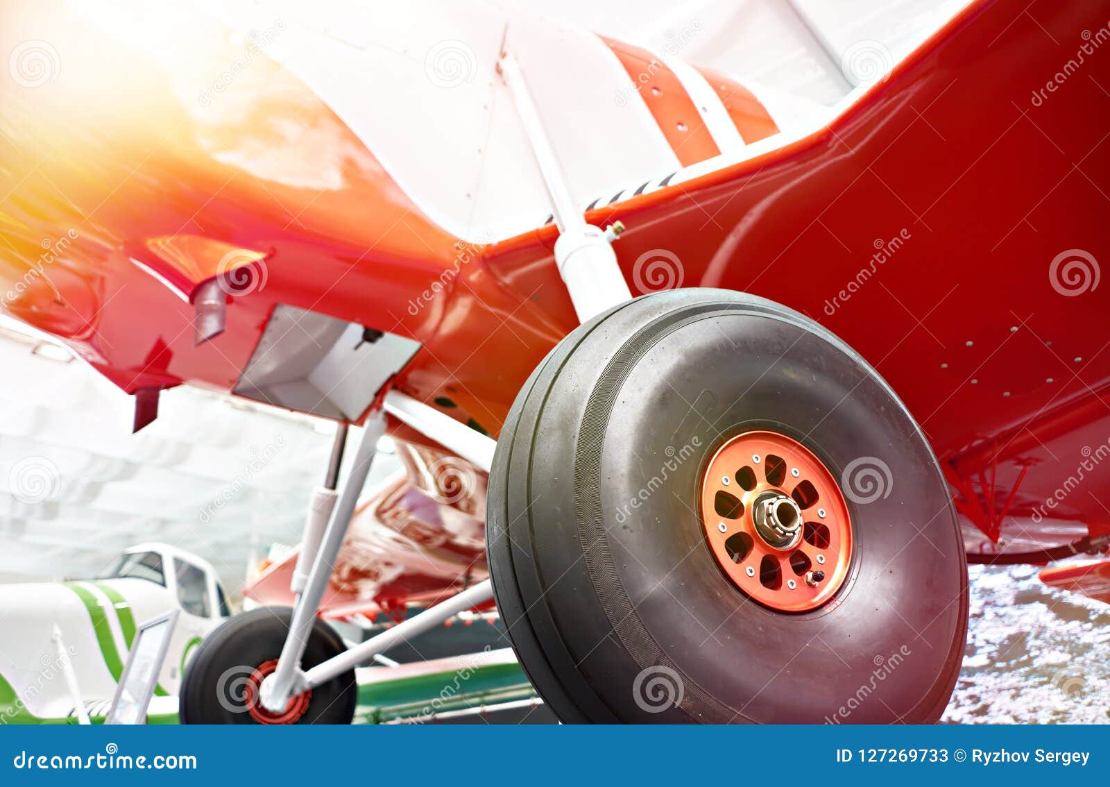Chassis of light plane stock image. Image of chassis - 127269733