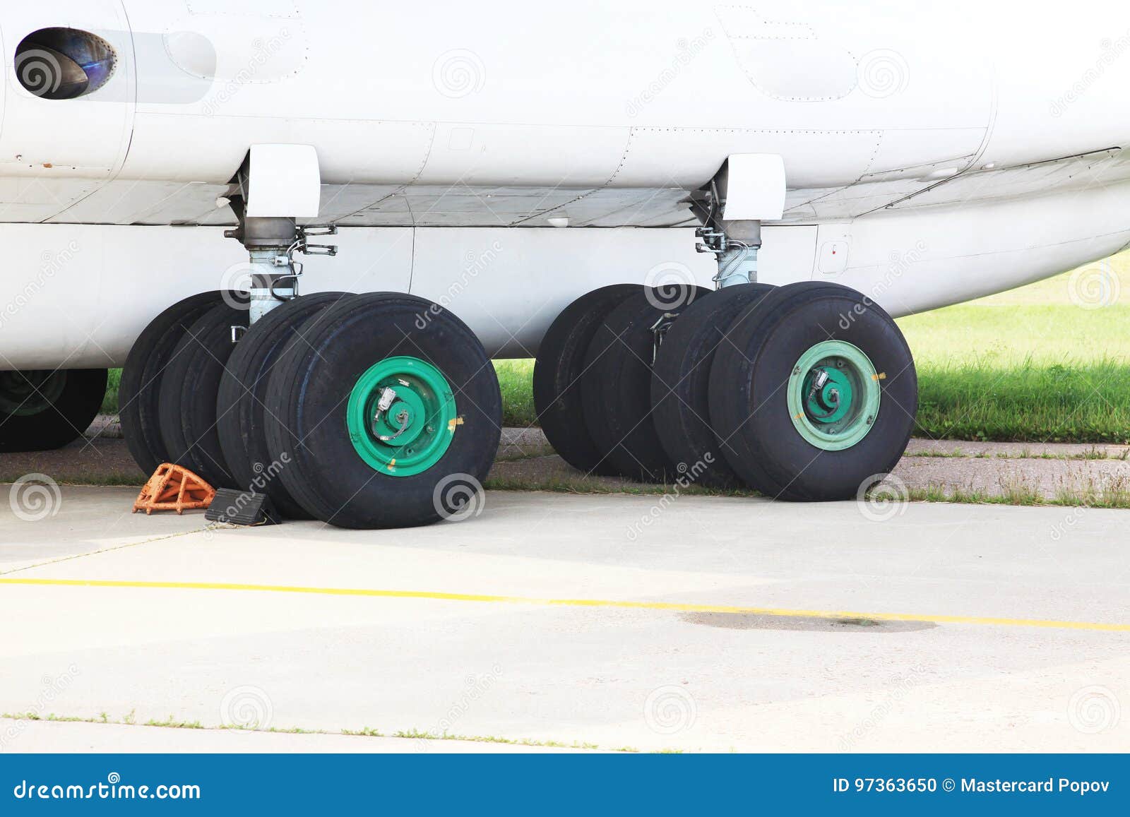 Chassis transport aircraft stock photo. Image of industry - 97363650