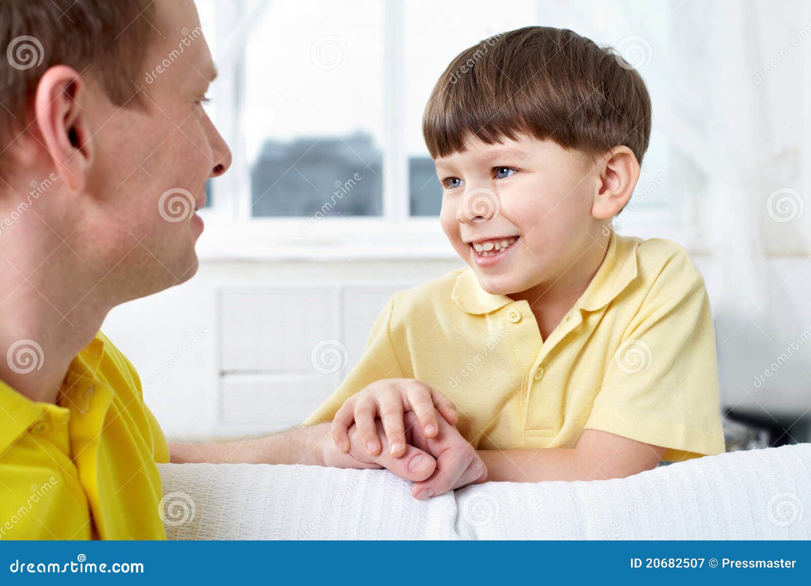 Chat stock image. Image of daddy, adorable, family, parent - 20682507