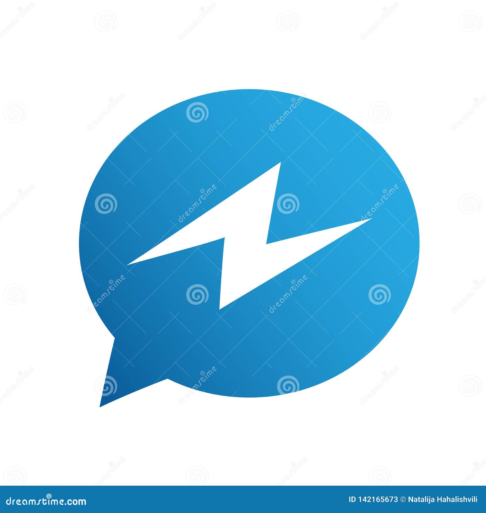 Chat App Icon with Message Bubble. Stock Vector - Illustration of chat ...