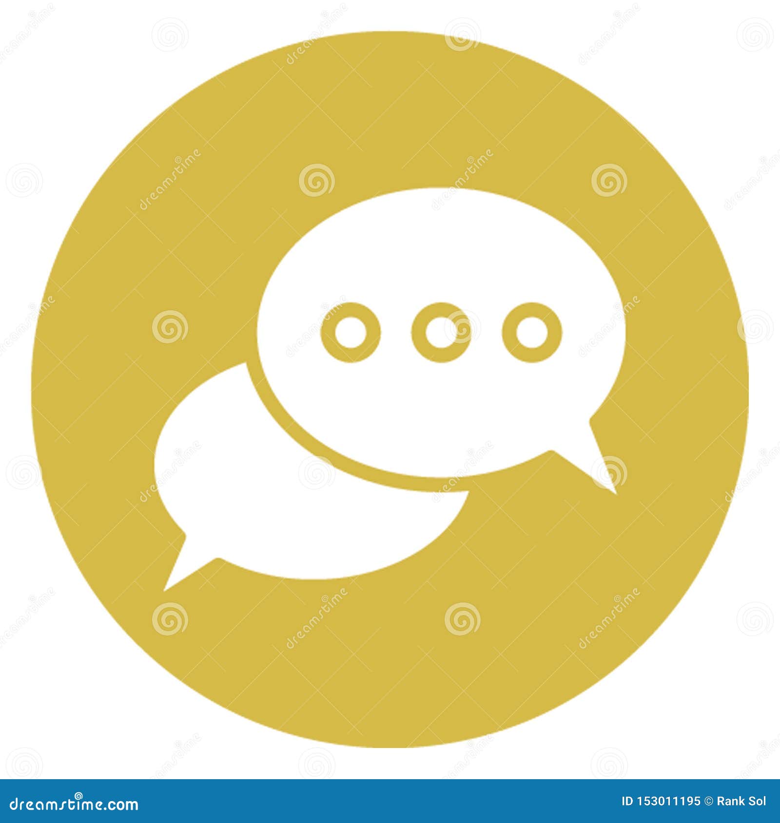 Chat Balloon Isolated Vector Icon Which Can Easily Modify Stock Vector ...
