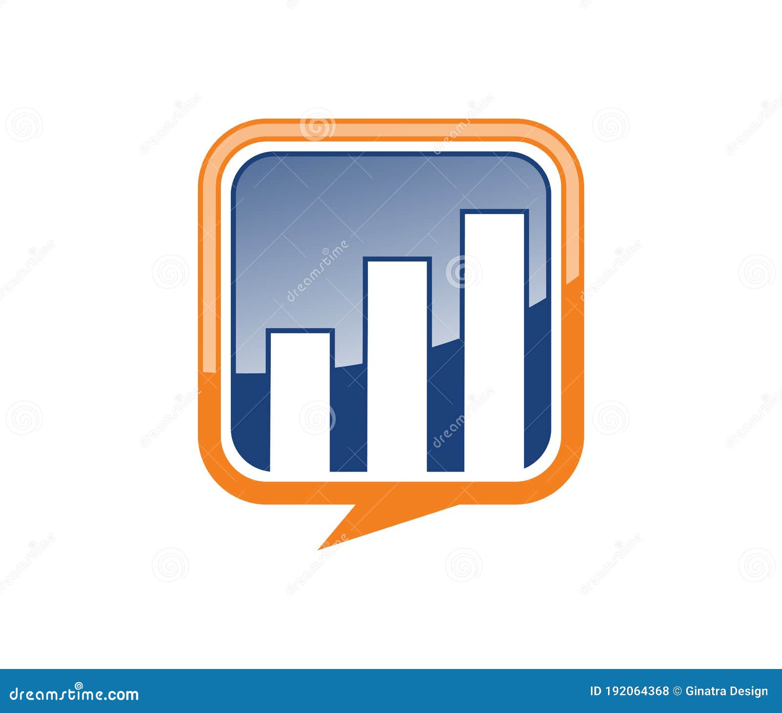 Chat and bar logo sign stock illustration. Illustration of logo - 192064368