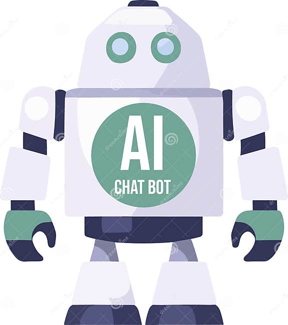 Chat Bot AI Robot Vector Character. Artificial Intelligence GPT ...
