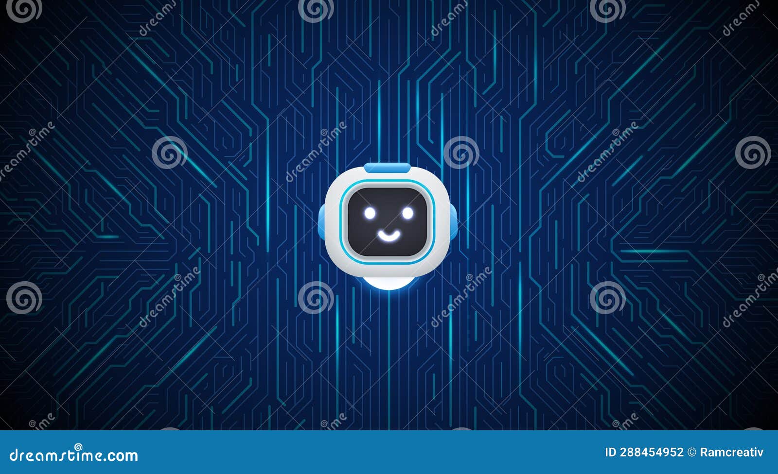 Chat Bot with Artificial Intelligence on a Circuit Board, a Digital ...