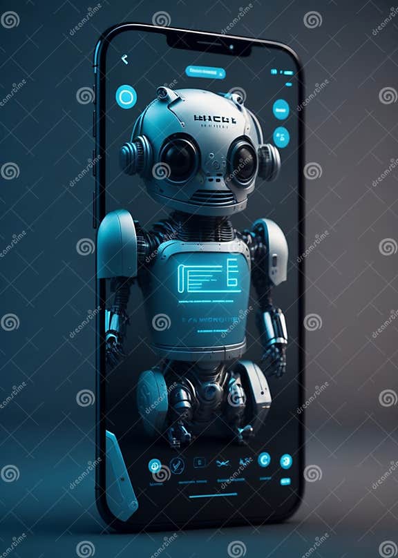 Chat bot gpt 3D model stock illustration. Illustration of customer ...