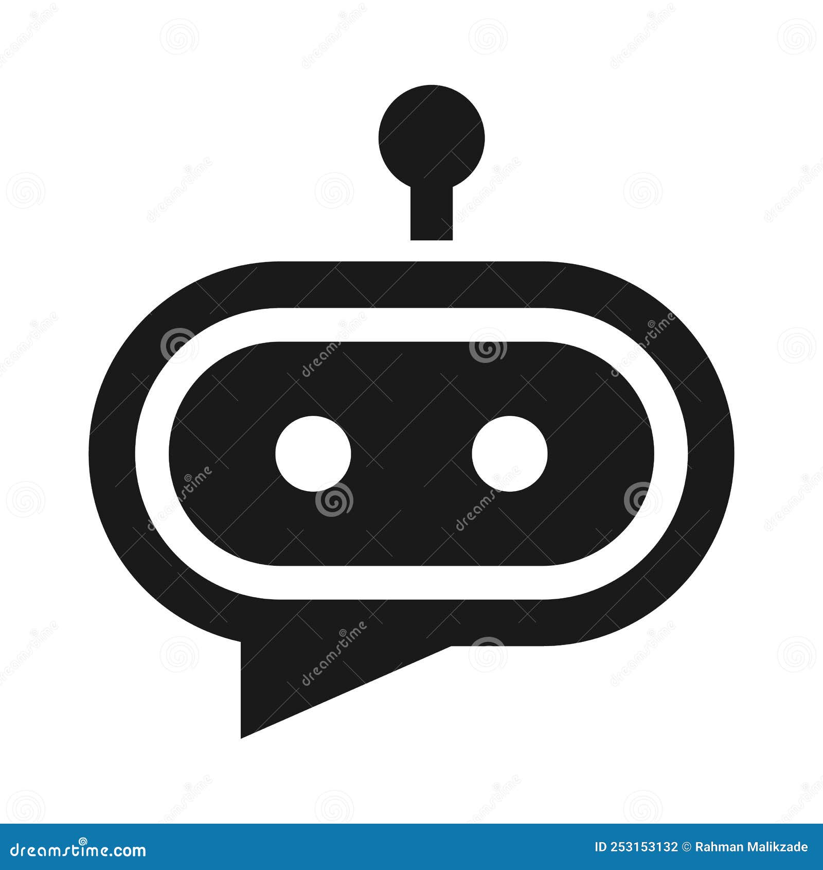 Chat Bot Icon Robot Virtual Assistant Bot Vector Illustration Stock Vector Illustration Of