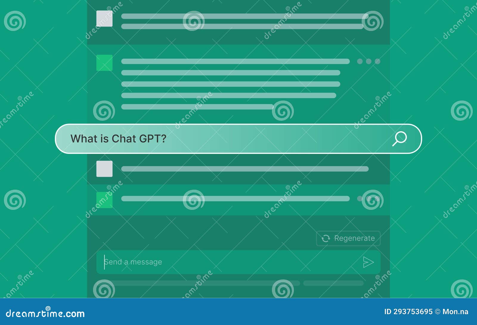 Chat Bot Illustration, Futuristic Robot Chat, Technology Communication ...