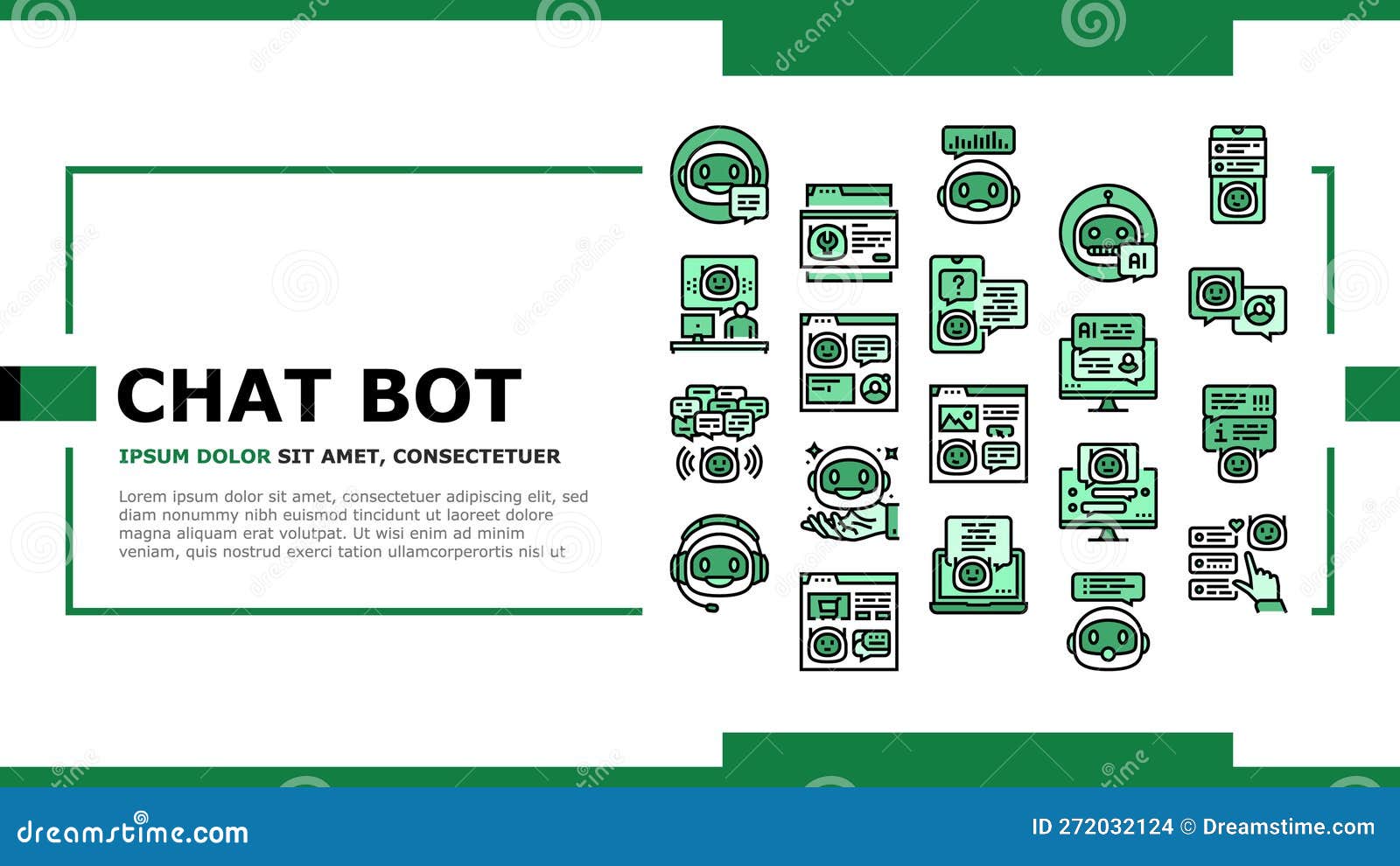 Robot Service, Artificial Intelligence Landing Page Template. Ai Waiter ...