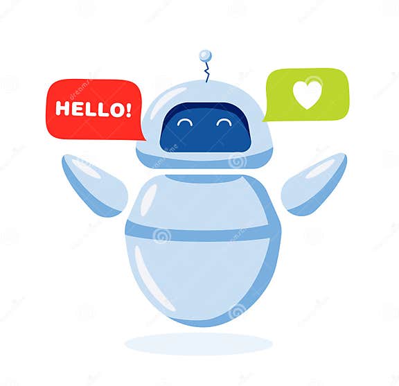 Chat Bot Sign for Support, Customer Service Concept. Robot Icon ...
