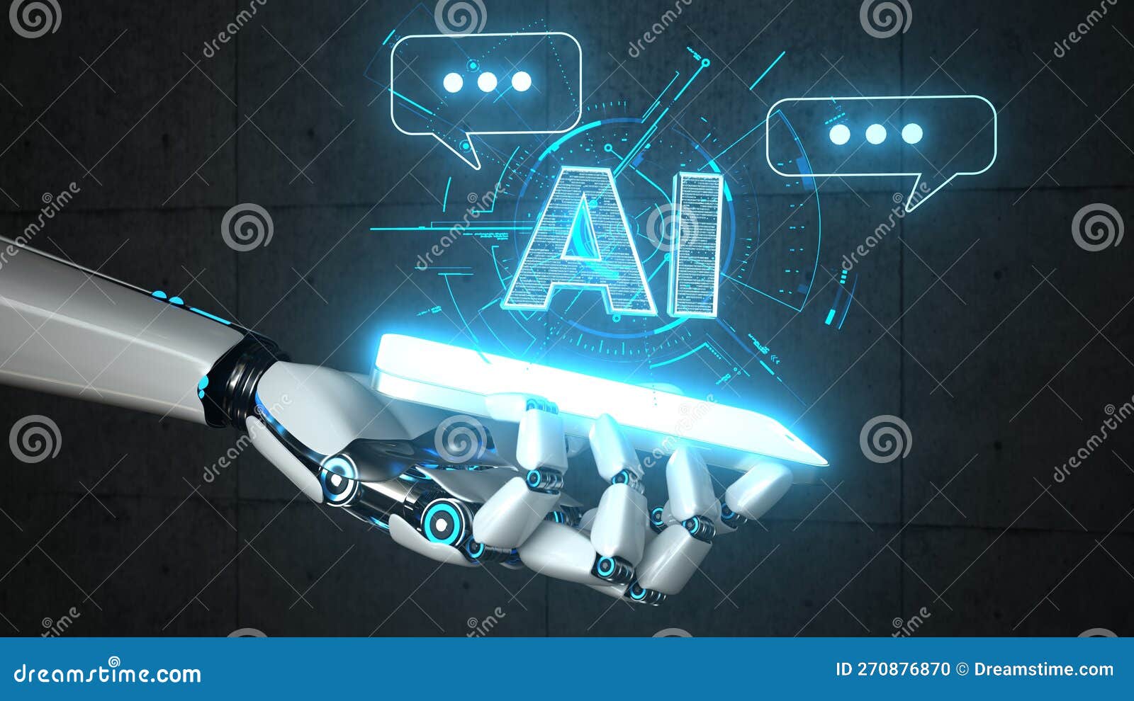 Chat Bot Smartphone stock illustration. Illustration of artificial ...