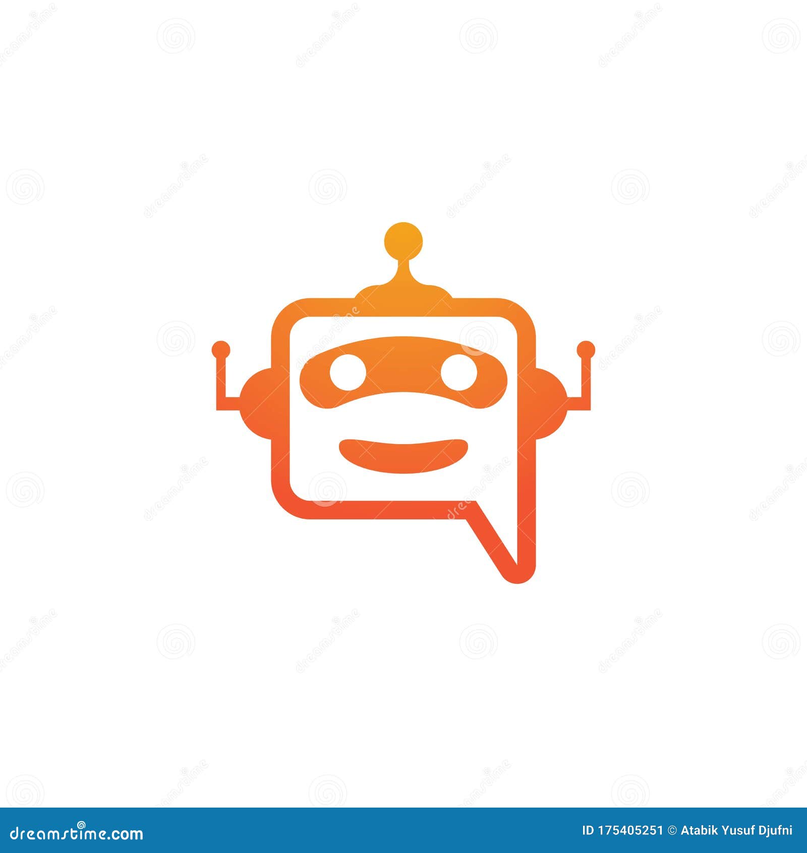Chat-Bot-Symbol vektor abbildung. Illustration von meldung - 175405251