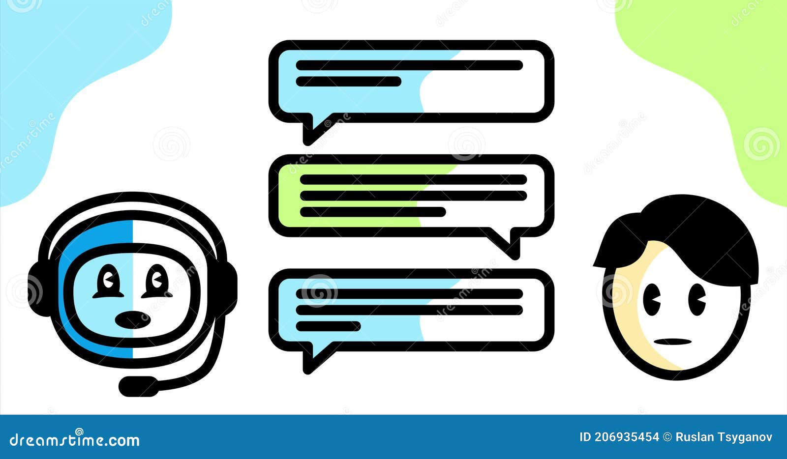 Chat Bot Talking with Man, Chat Bot, Robot and Virtual Assistant, 4k ...