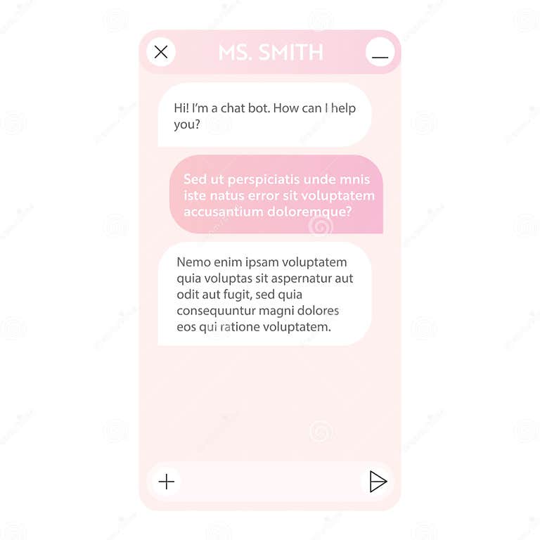 Chatbot window interface. stock vector. Illustration of support - 228780486