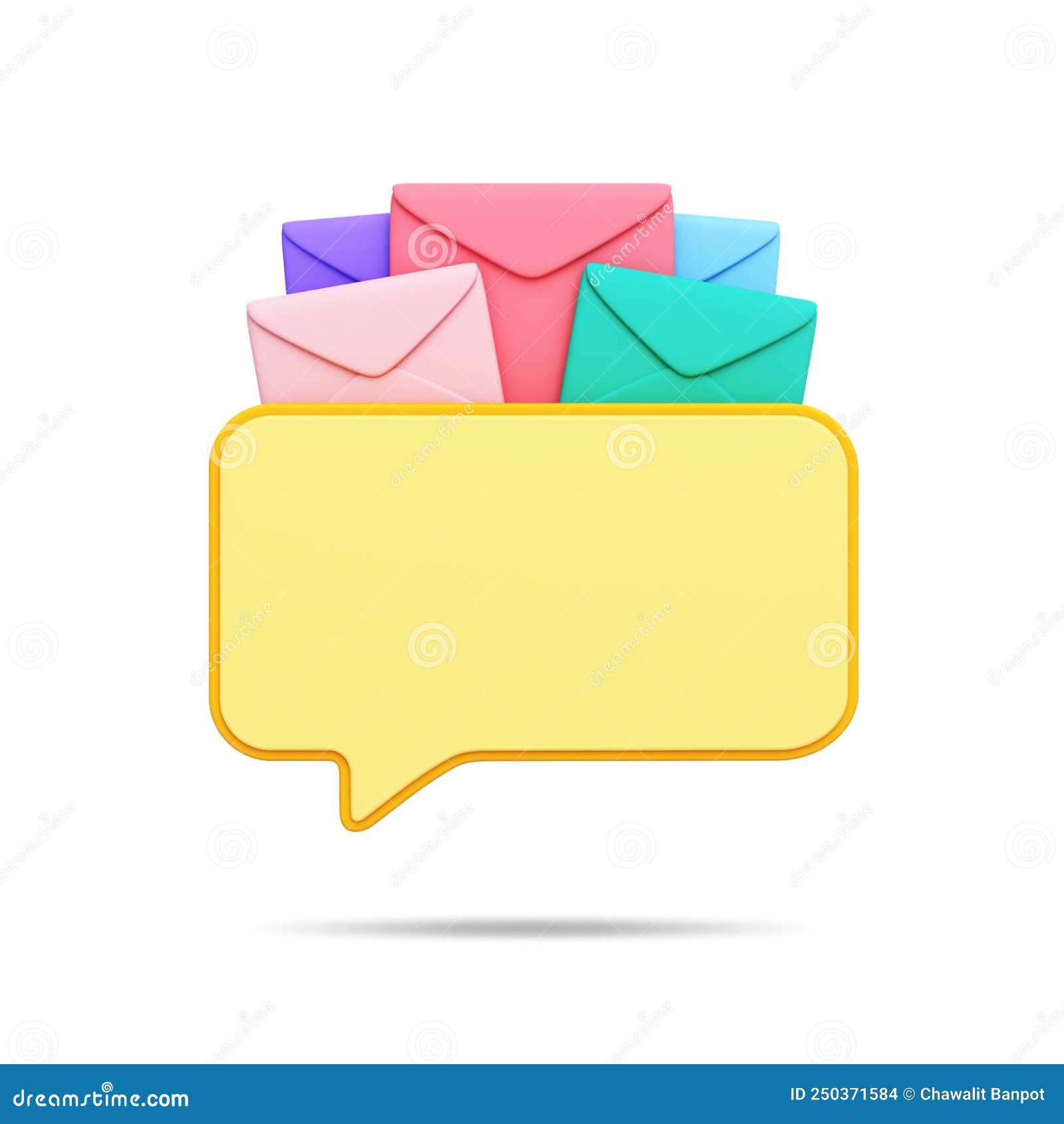 Inbox And Outbox Full Letter With Mailbox Flat Design Cartoon Vector ...