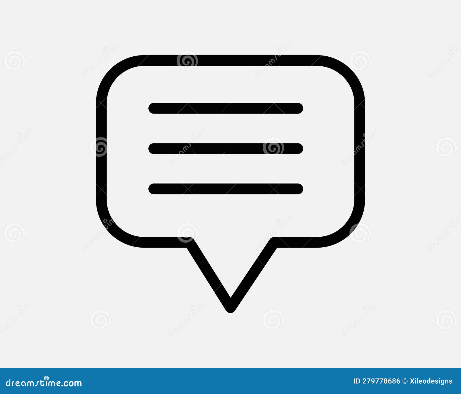 Chat Box Icon Speech Bubble Message Comment Dialogue Communication Text ...