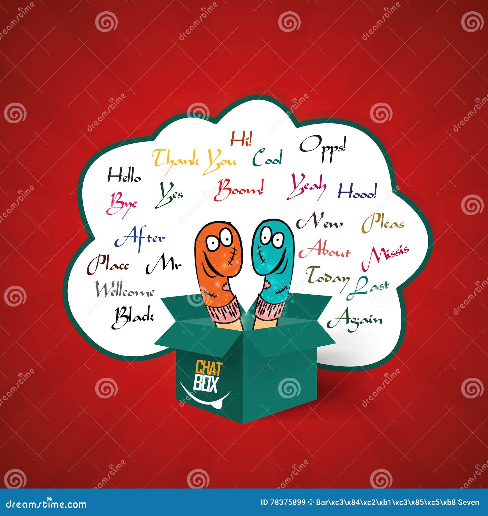 Chat box stock illustration. Illustration of intelligence - 78375899