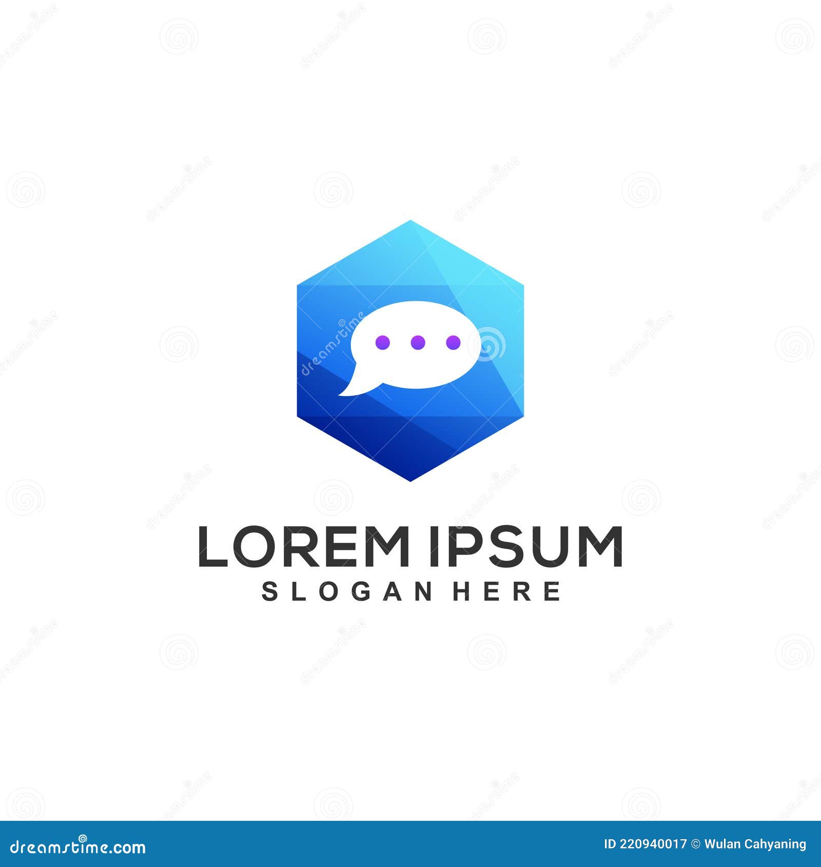 Chat box logo design stock vector. Illustration of contact - 220940017