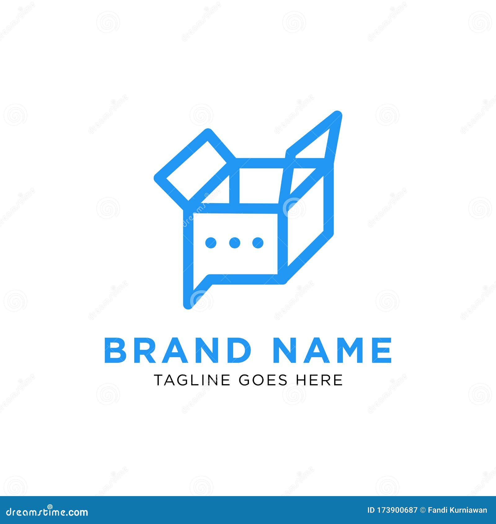 Chat Box Logo Design Inspiration Stock Vector - Illustration of icon ...