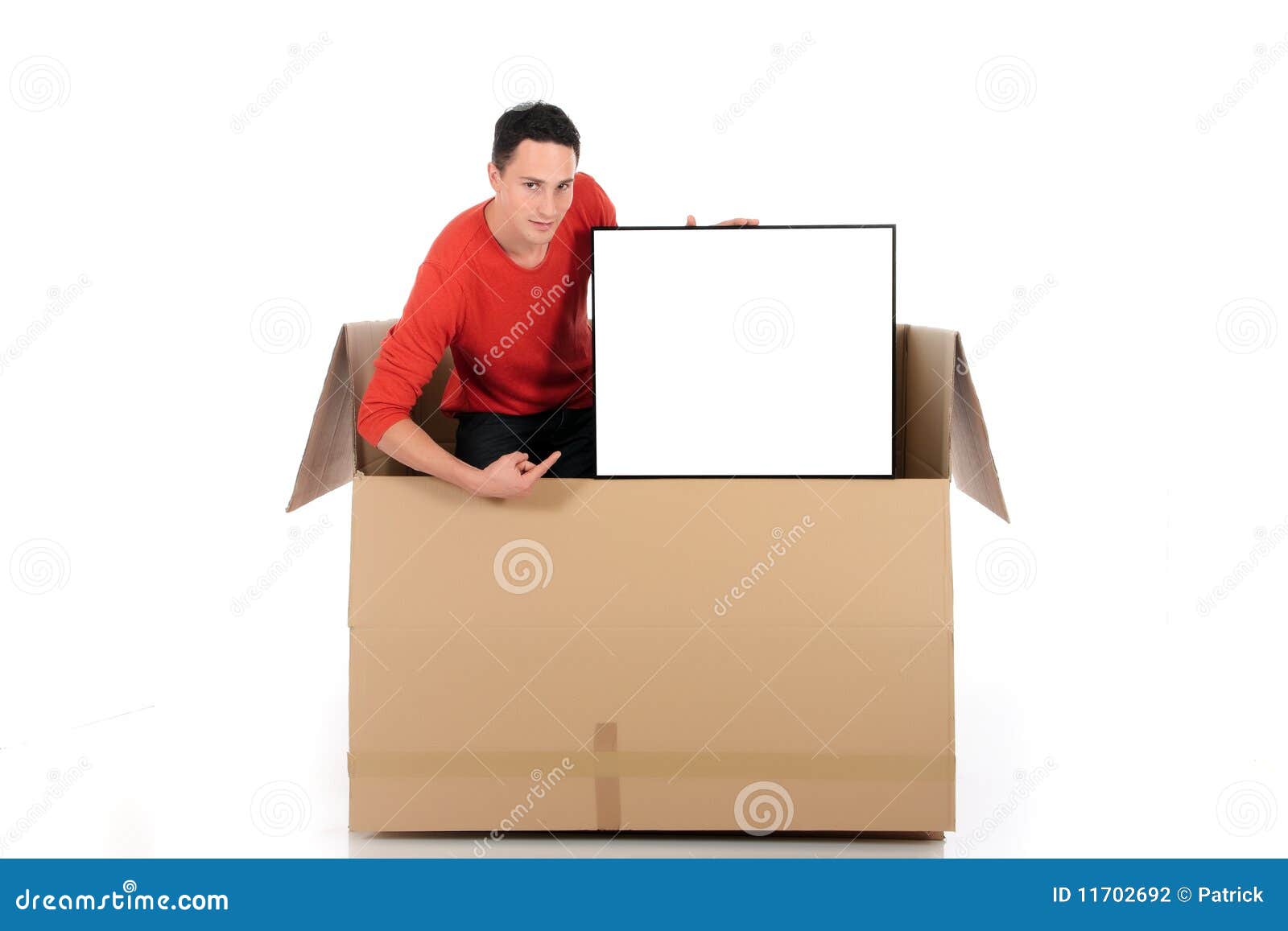 Chat box man advertising stock photo. Image of handsome - 11702692