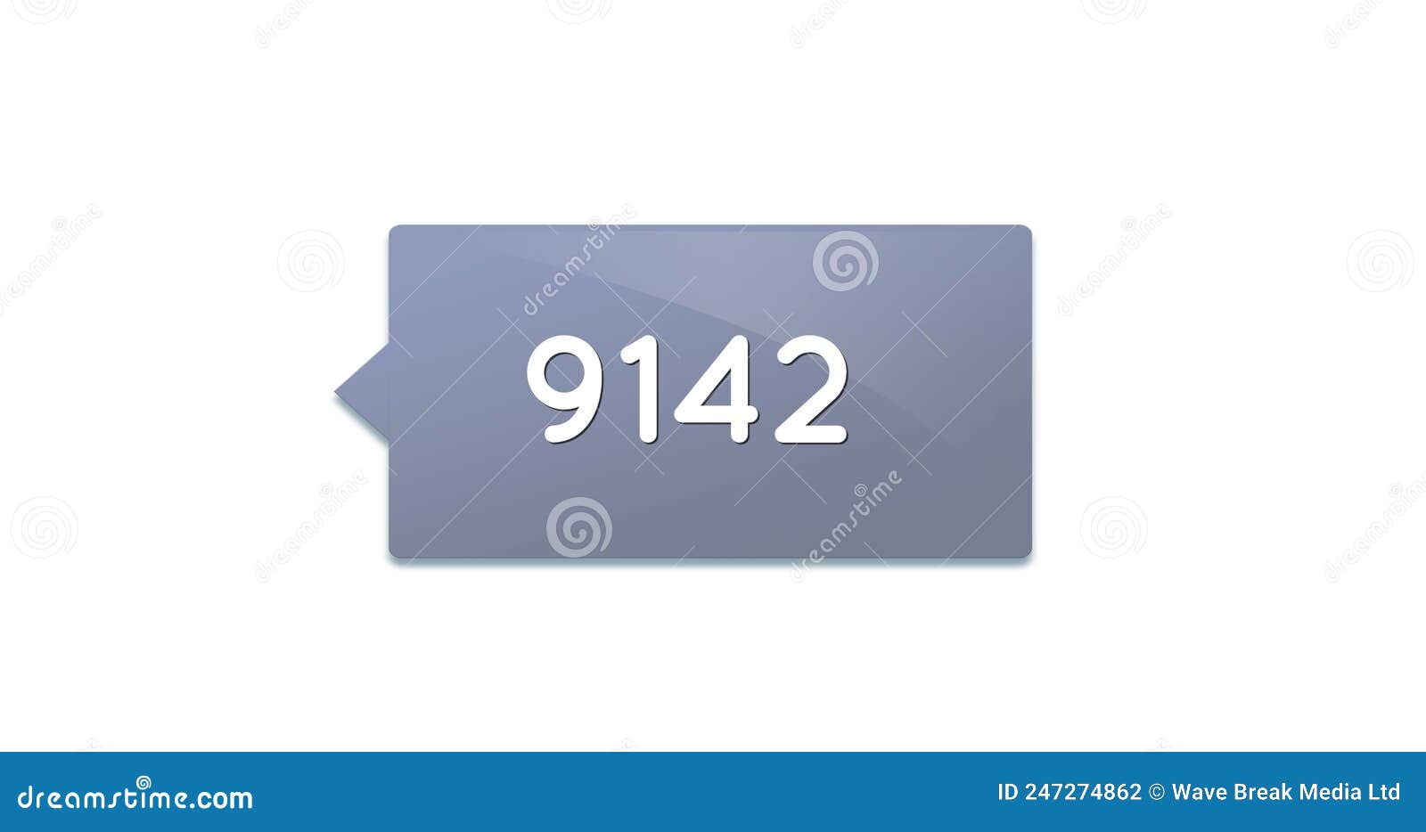 Chat box with numbers 4k stock illustration. Illustration of ...
