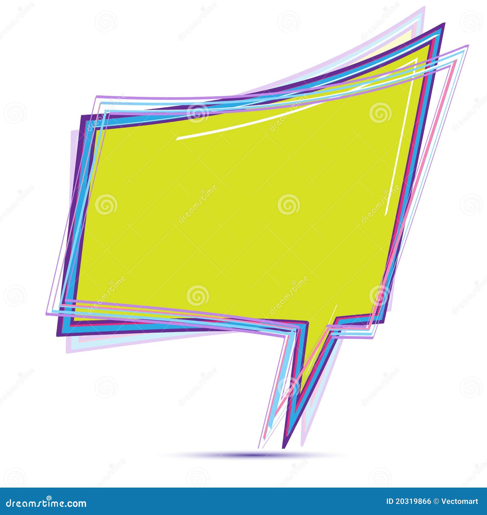 Chat Bubble stock vector. Illustration of shape, message - 20319866