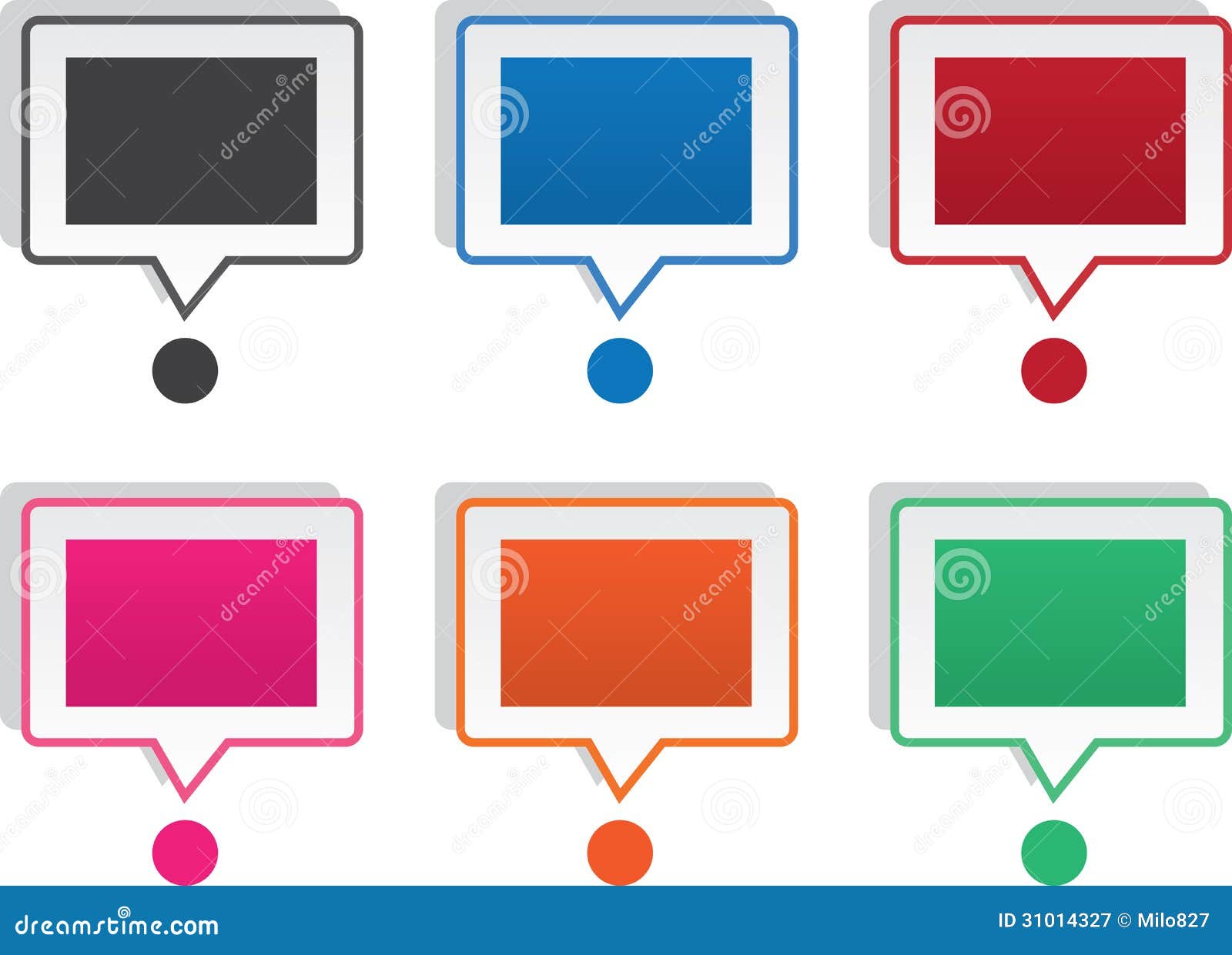 Chat Bubble Colors stock vector. Illustration of copy - 31014327