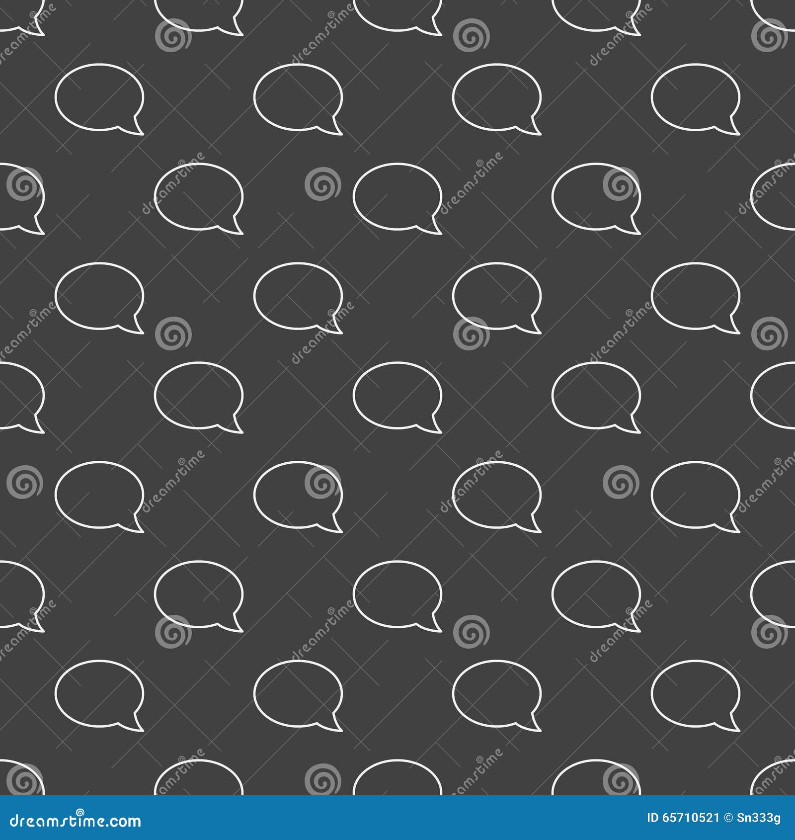 Chat bubble dark pattern stock vector. Illustration of chatting - 65710521