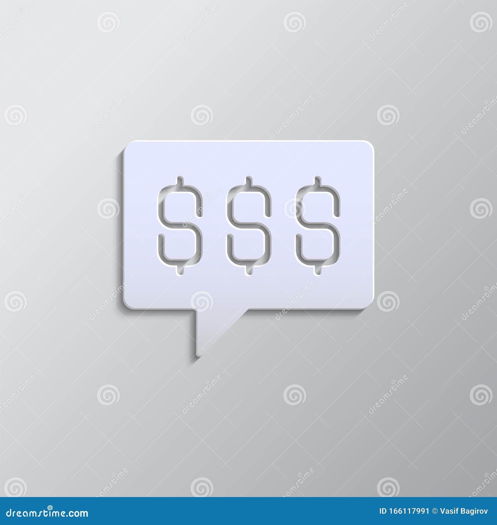Chat, Chat Bubble, Dollars, Money Paper Style, Icon- Paper Style Vector ...