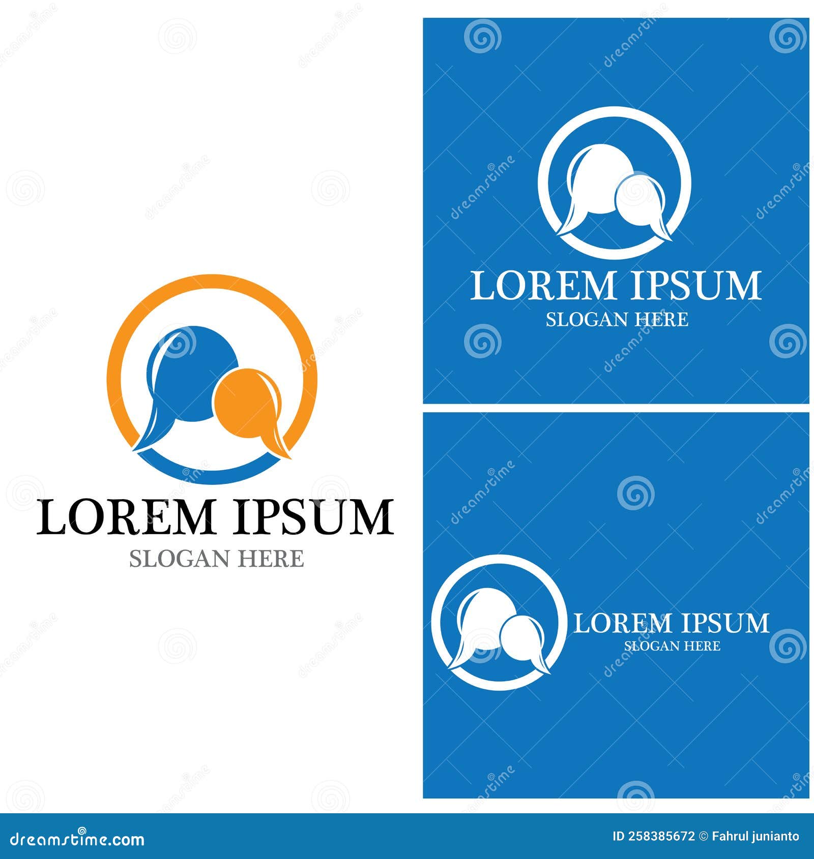 Chat Bubble Icon Logo Vector Stock Illustration - Illustration of ...