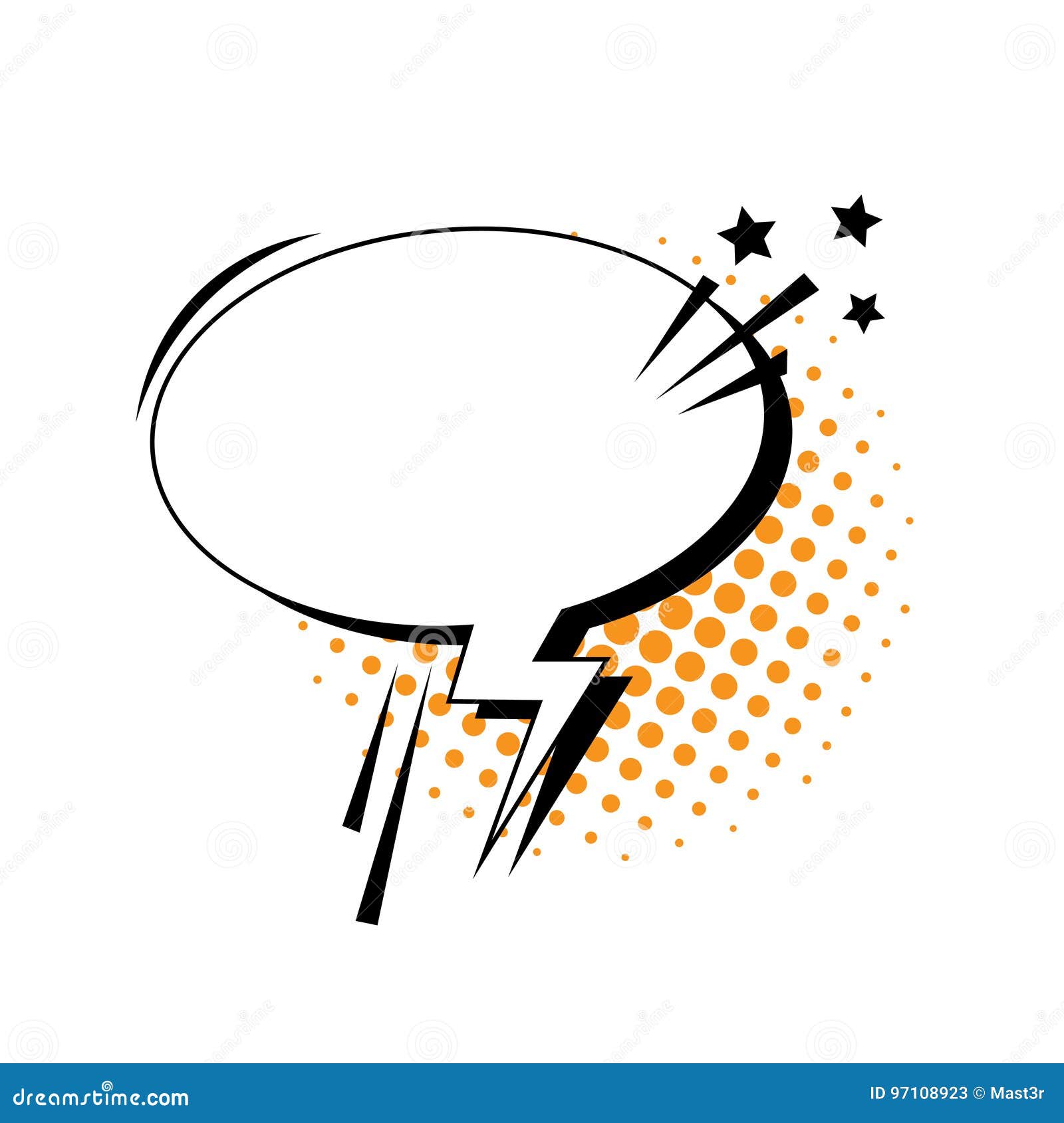 Chat Bubble Icon Pop Art Style Social Media Communication Stock Vector ...