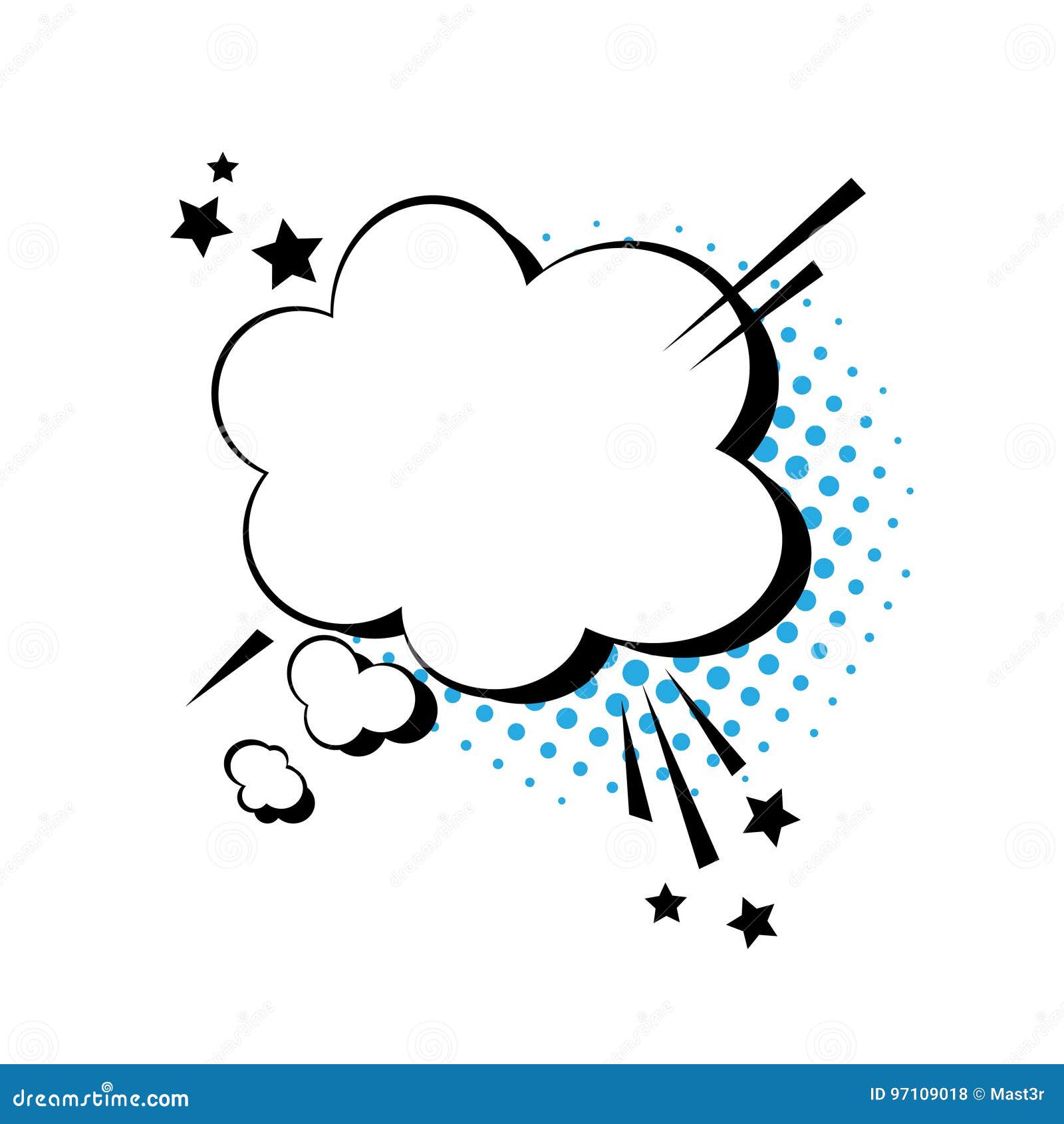 Chat Bubble Icon Pop Art Style Social Media Communication Stock Vector ...