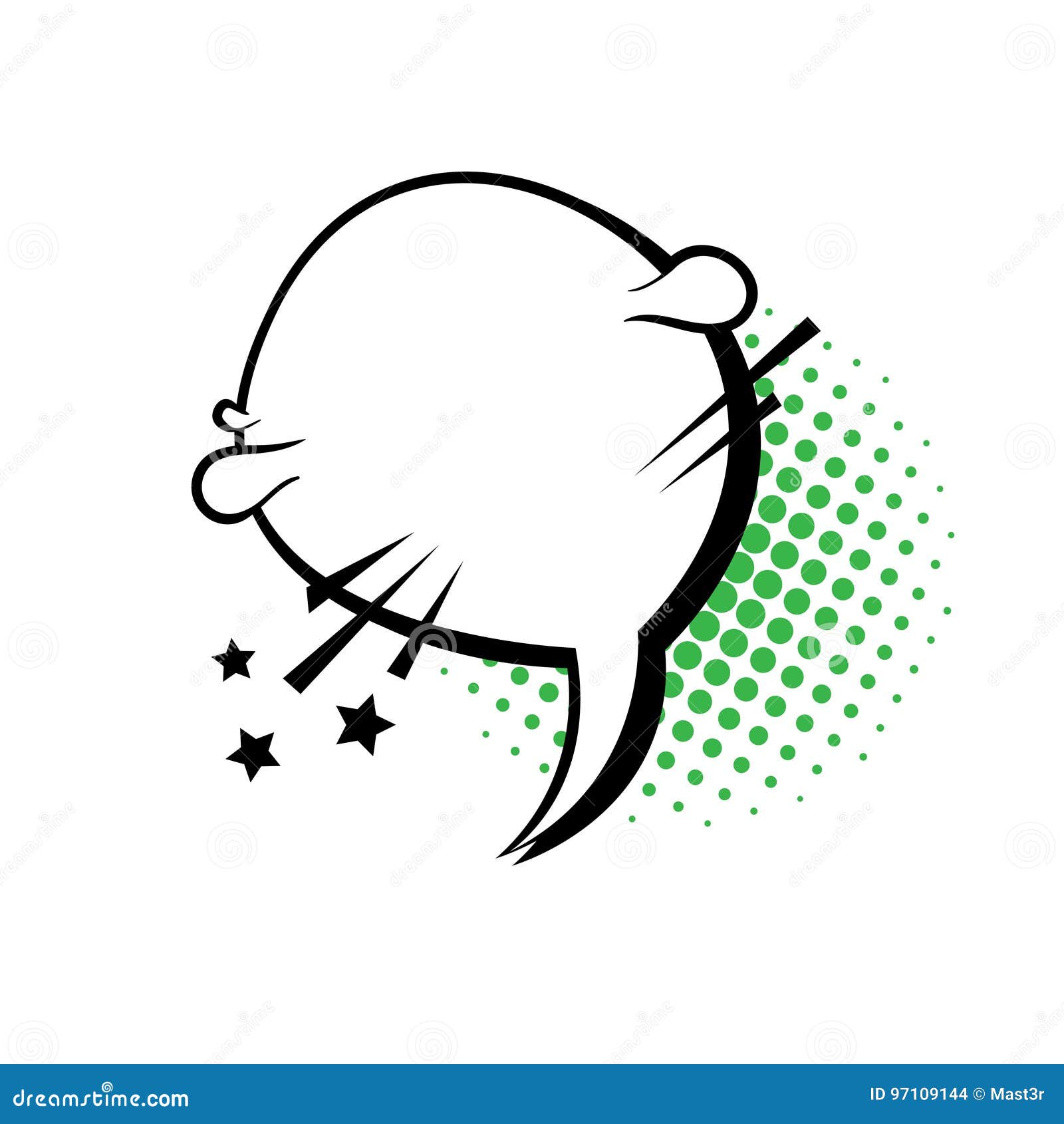 Chat Bubble Icon Pop Art Style Social Media Communication Stock Vector ...