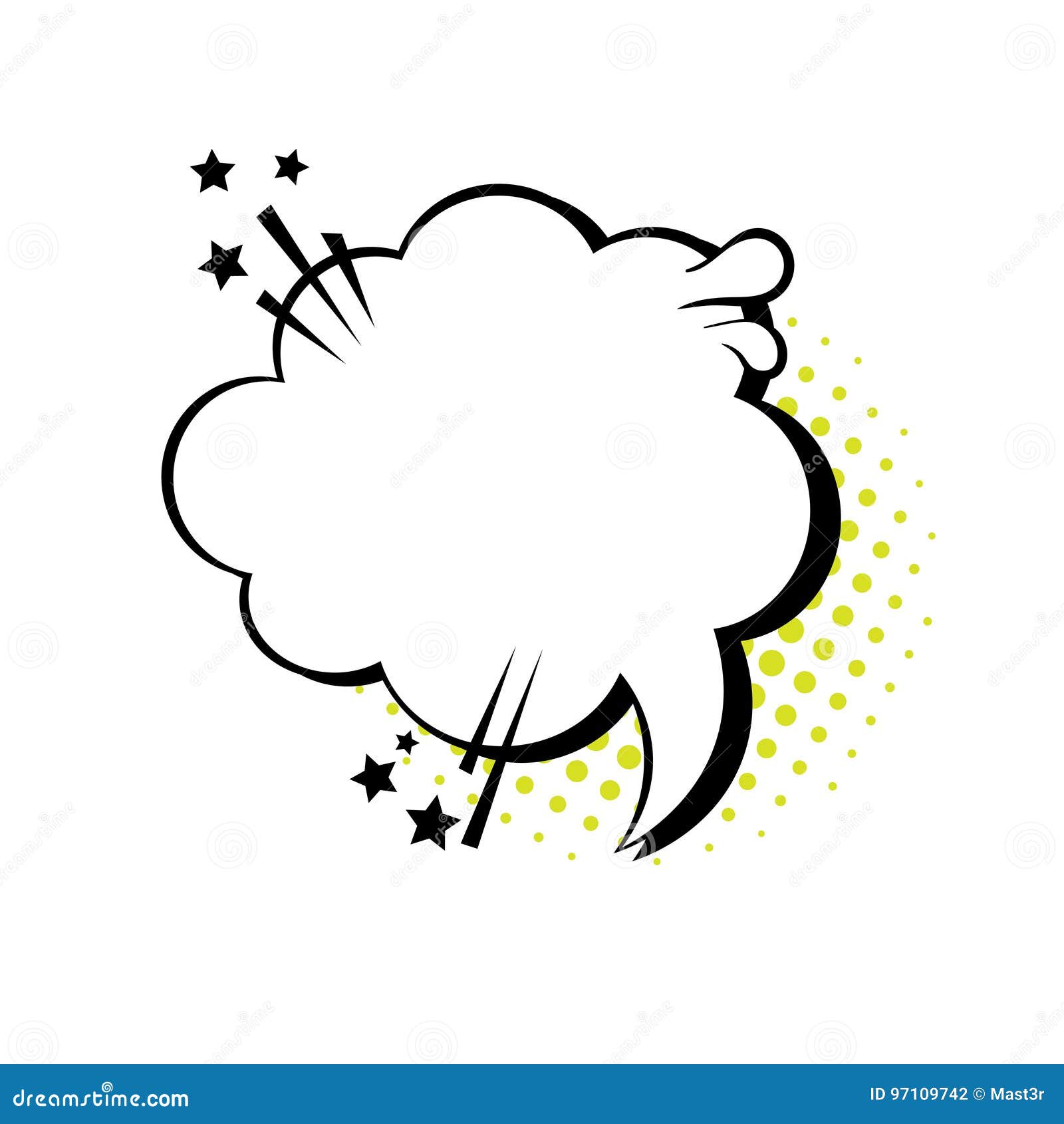 Chat Bubble Icon Pop Art Style Social Media Communication Stock Vector ...