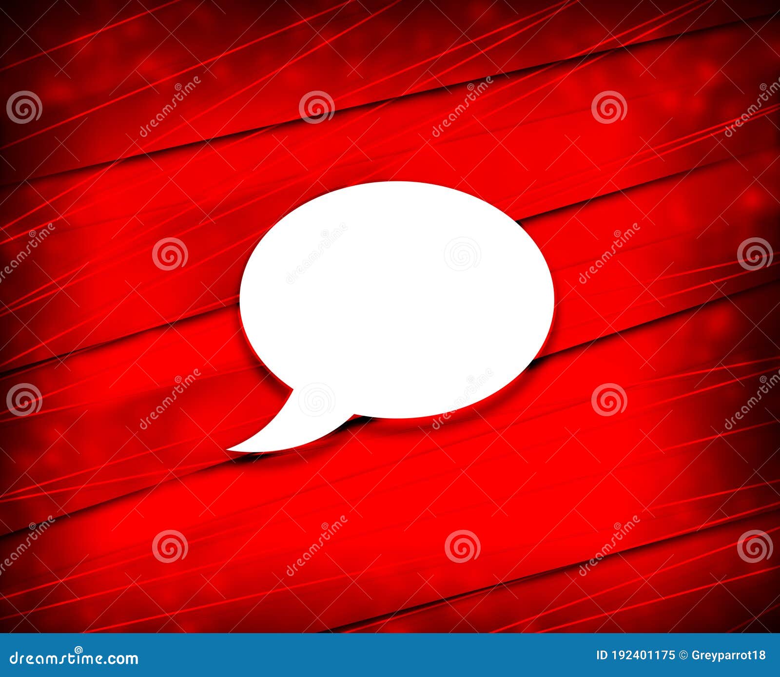 Chat Bubble Icon Shiny Line Red Background Illustration Stock ...