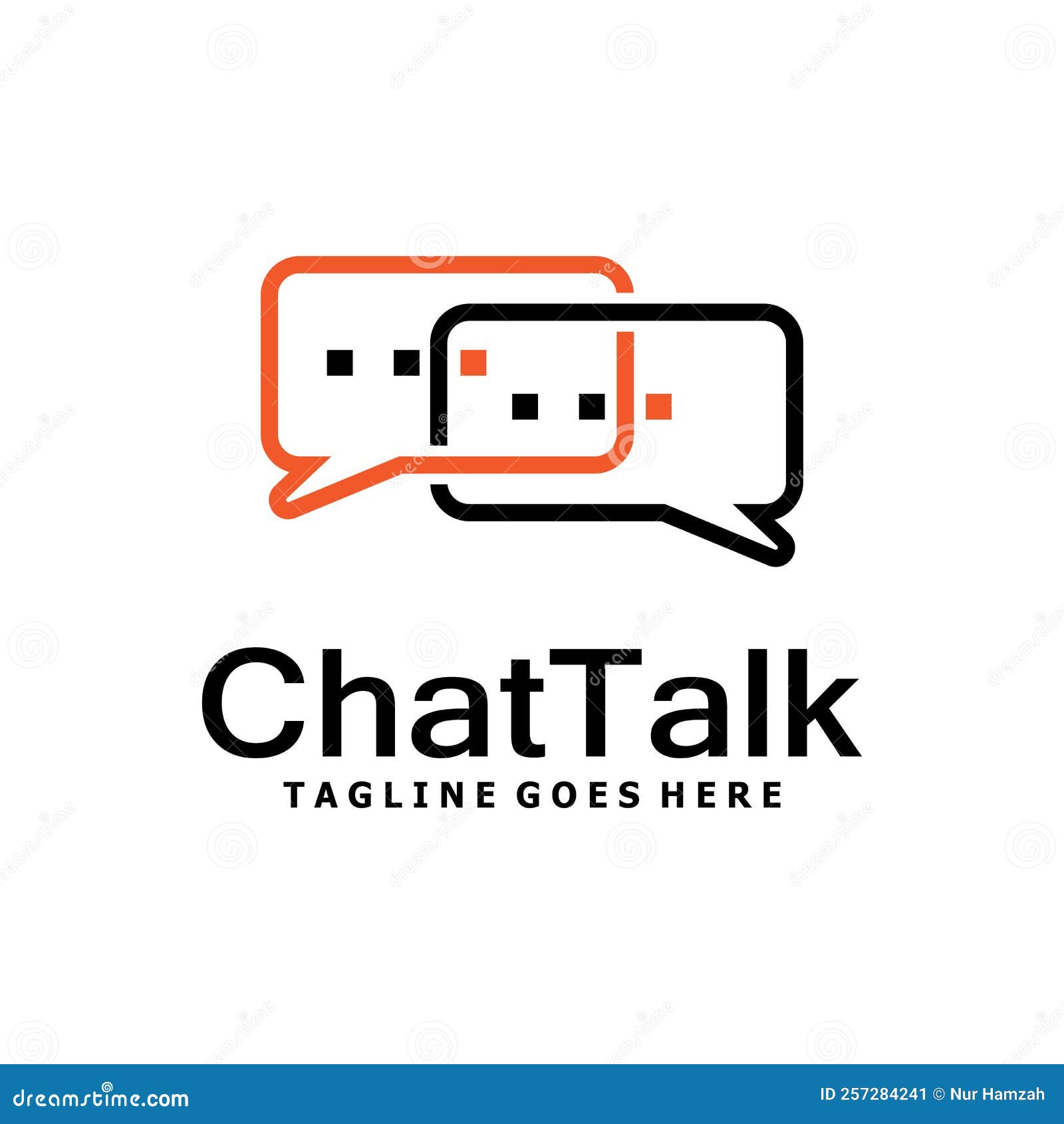 Chat Bubble Logo Icon Vector Illustration Template Stock Vector ...