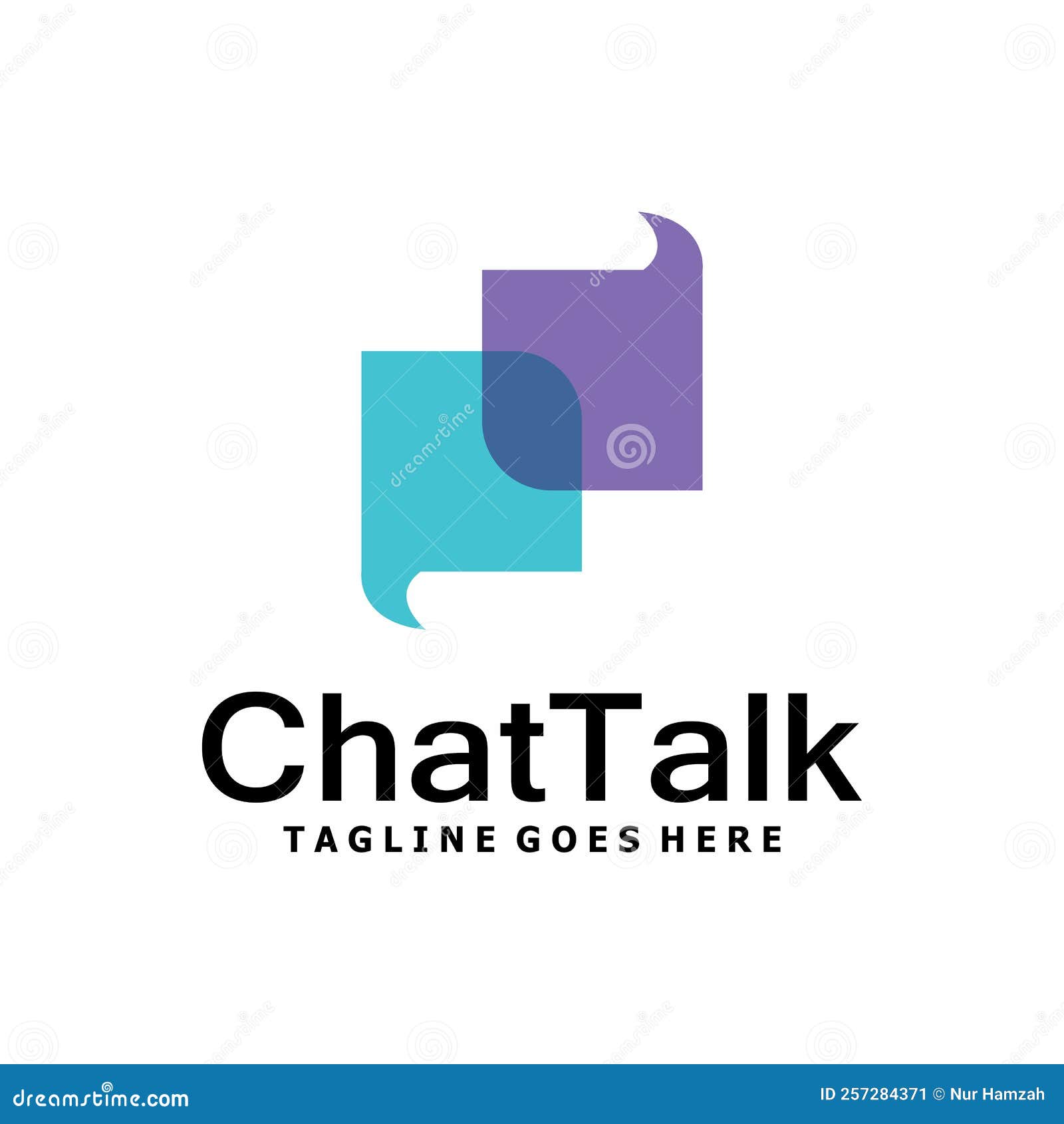 Chat Bubble Logo Icon Vector Illustration Template Stock Vector ...