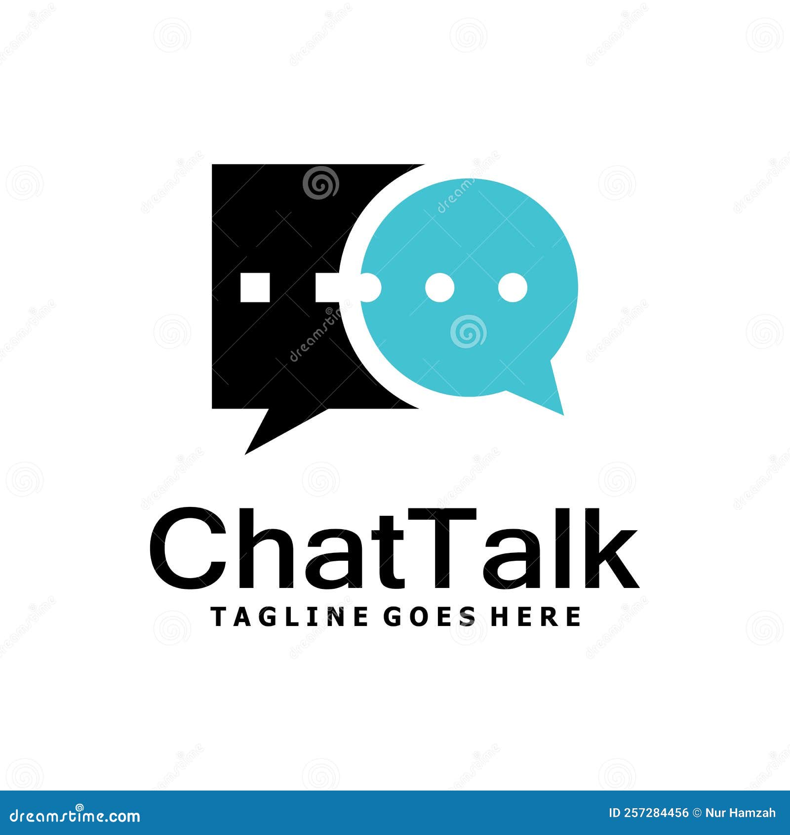 Chat Bubble Logo Icon Vector Illustration Template Stock Vector ...