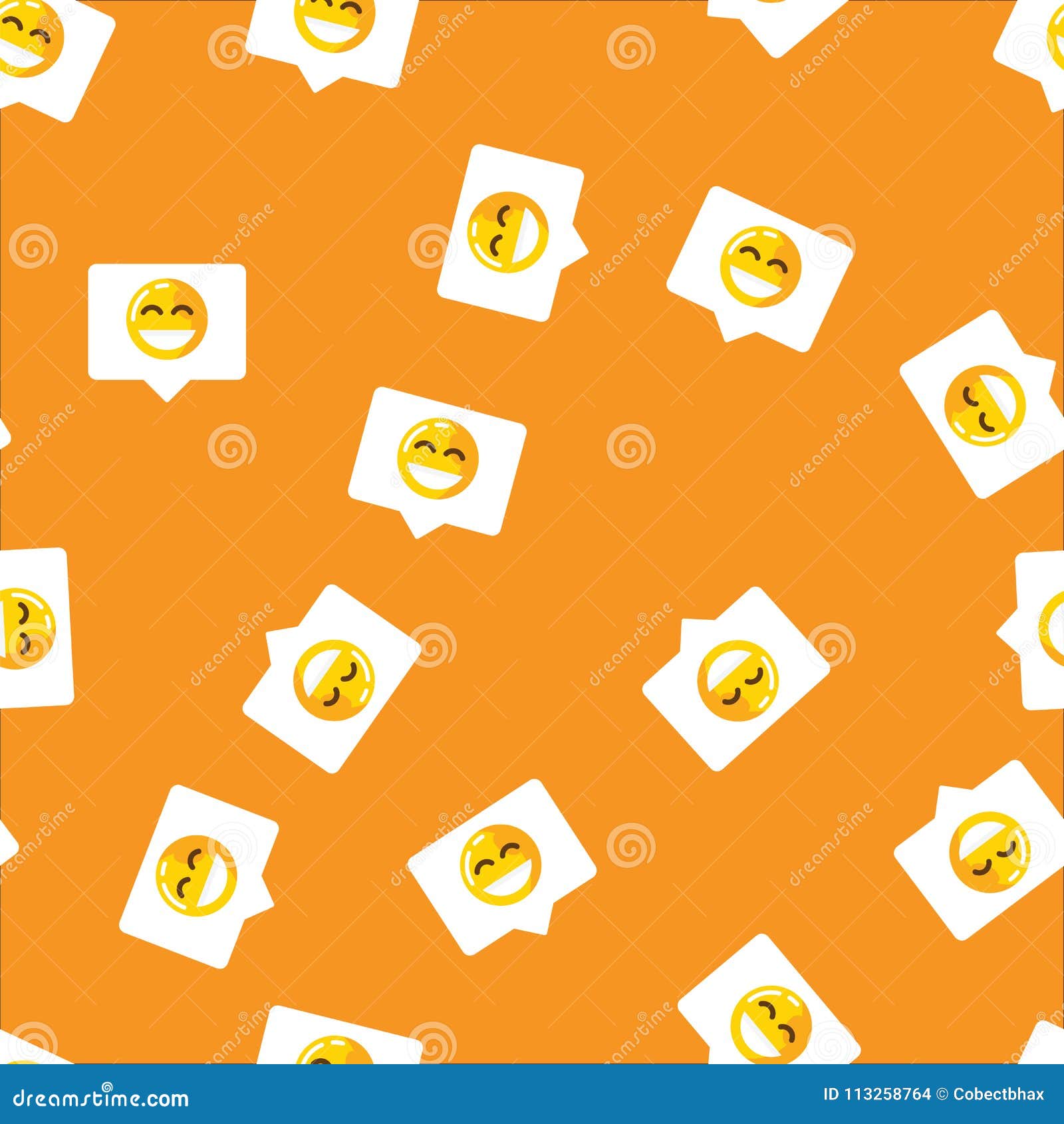 Chat Bubble in Mobile Message and Social Network Seamless Pattern ...