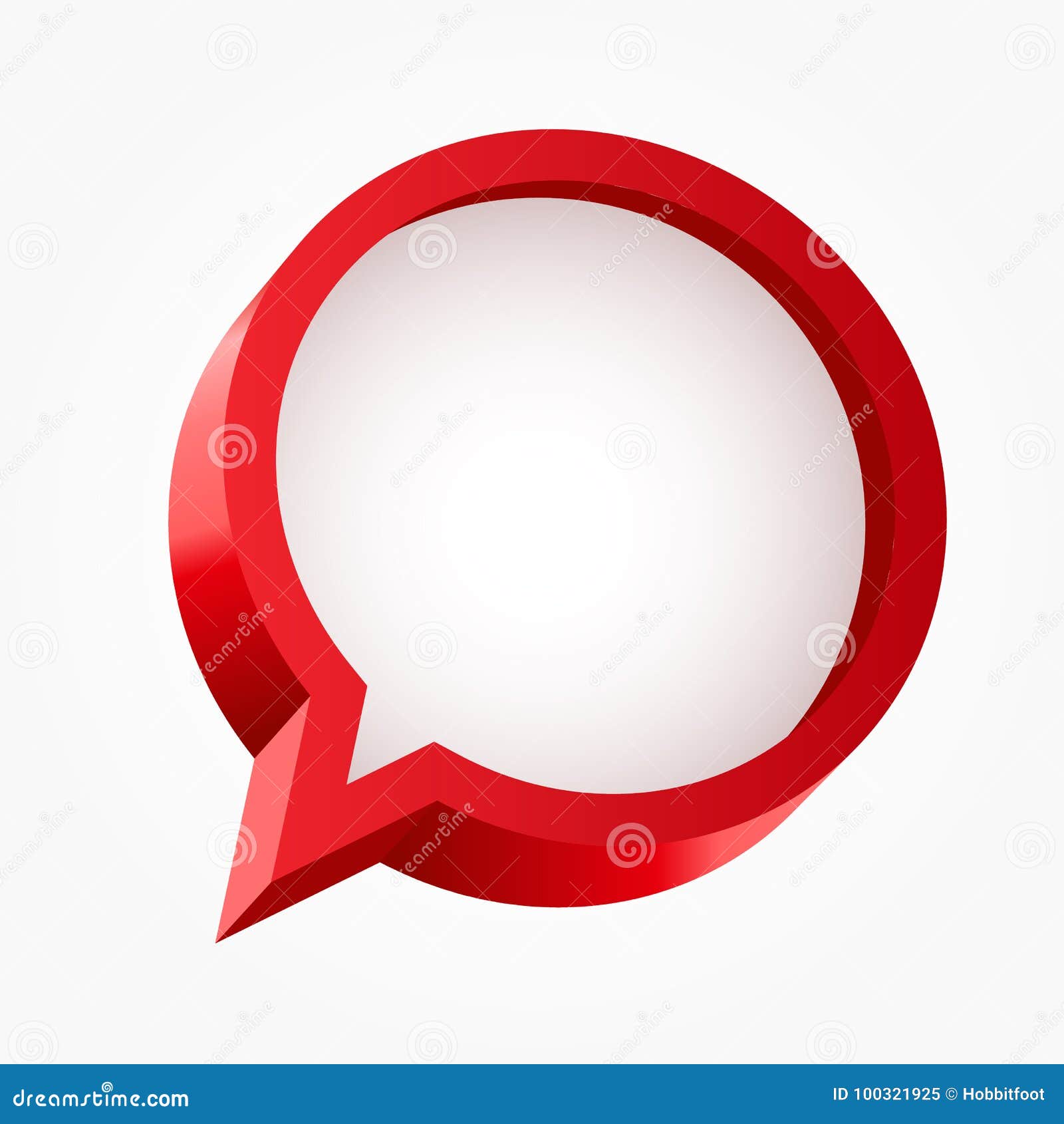 Chat Bubble with Place for Text Stock Vector - Illustration of element ...