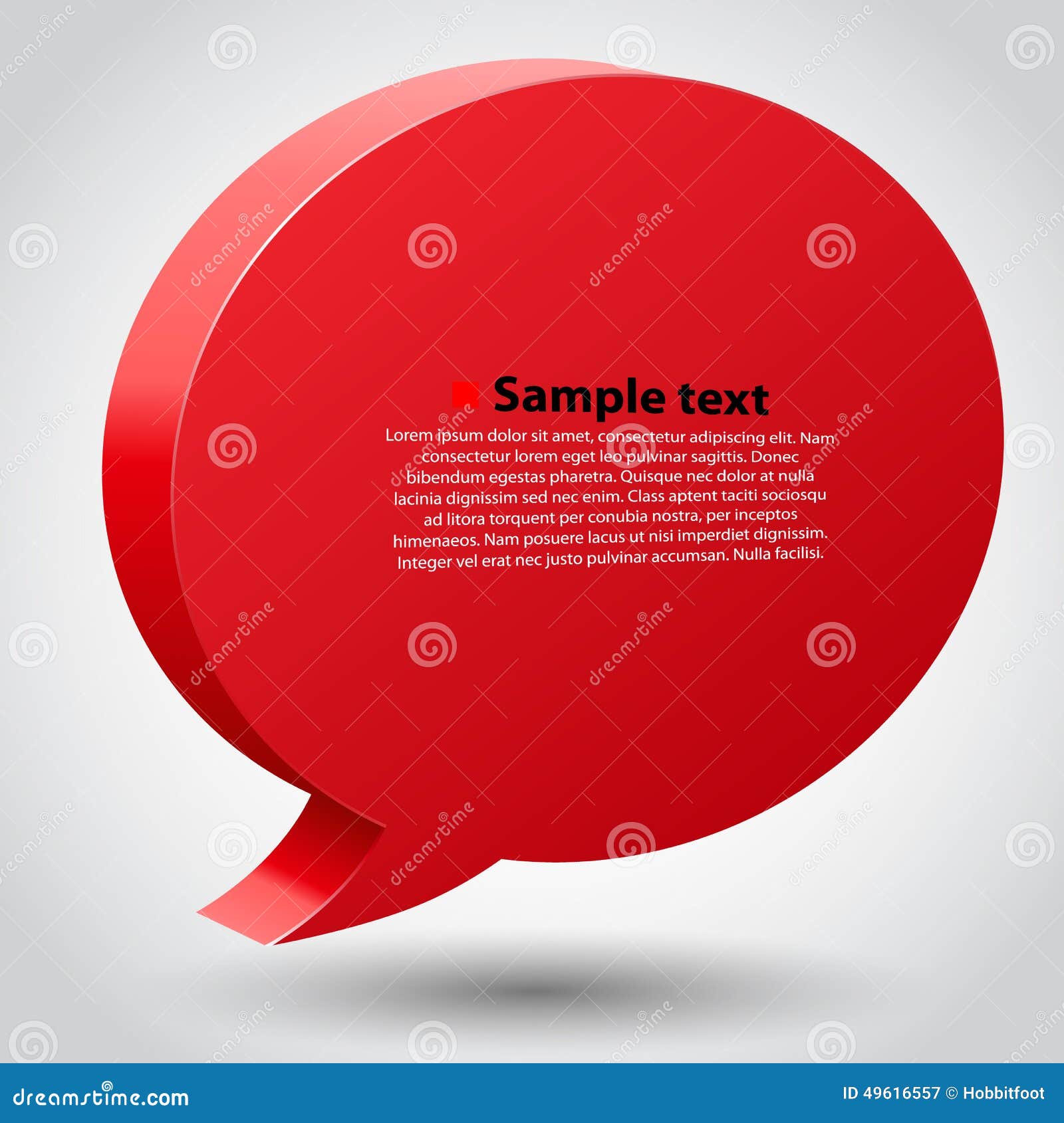 Chat Bubble with Place for Text Stock Vector - Illustration of shape ...